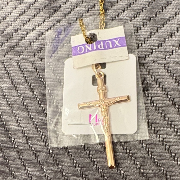 Ping | Jewelry | Ping Gold Cross Pendant Necklace | Poshmark